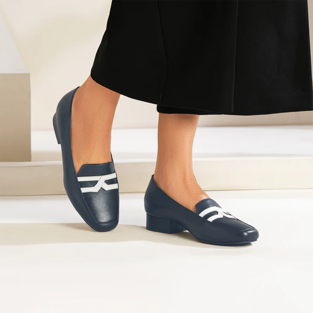 Shop Nude & Ivory Clara Loafers | Handmade Leather Flats in India for ...